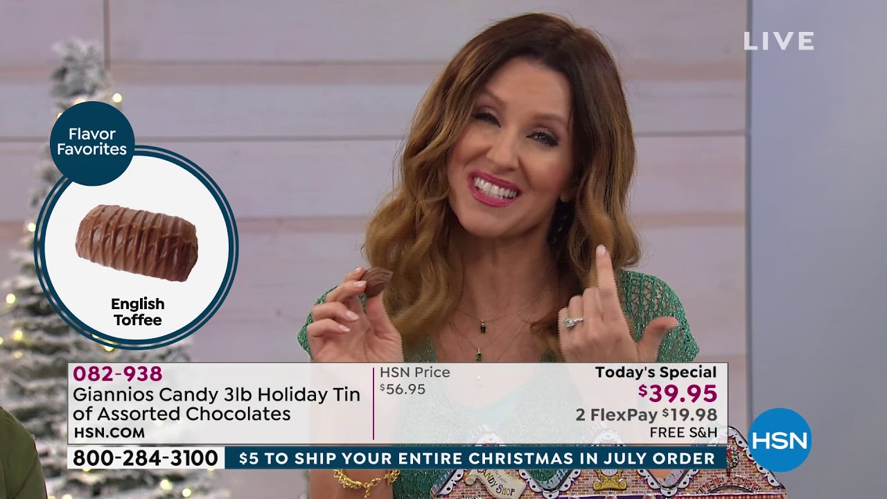 Giannios Candy 3lb. Holiday Tin of Assorted Chocolates ... - YouTube