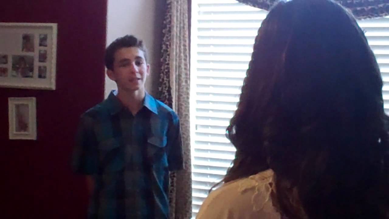 anthony ballestero singing asking girl to homecoming - YouTube