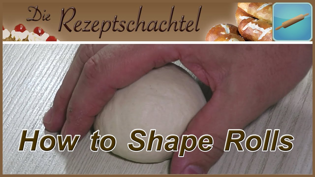 Shaping bread rolls simply explained - Round small pieces of yeast ...