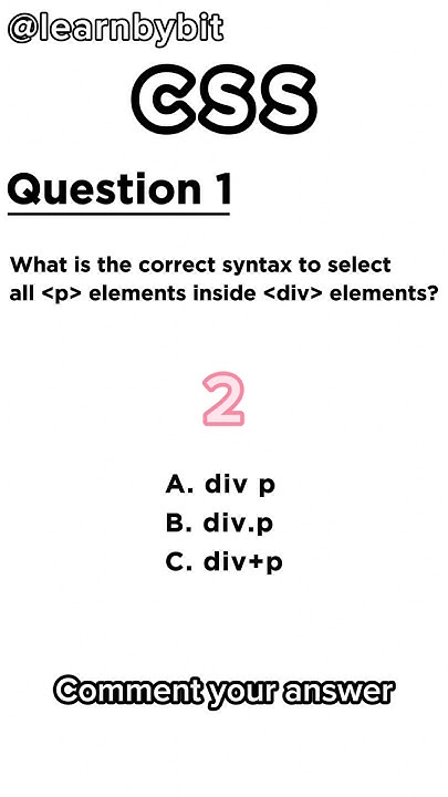 Css Quiz Test Html Css Css Csscode Cssmcq Youtube