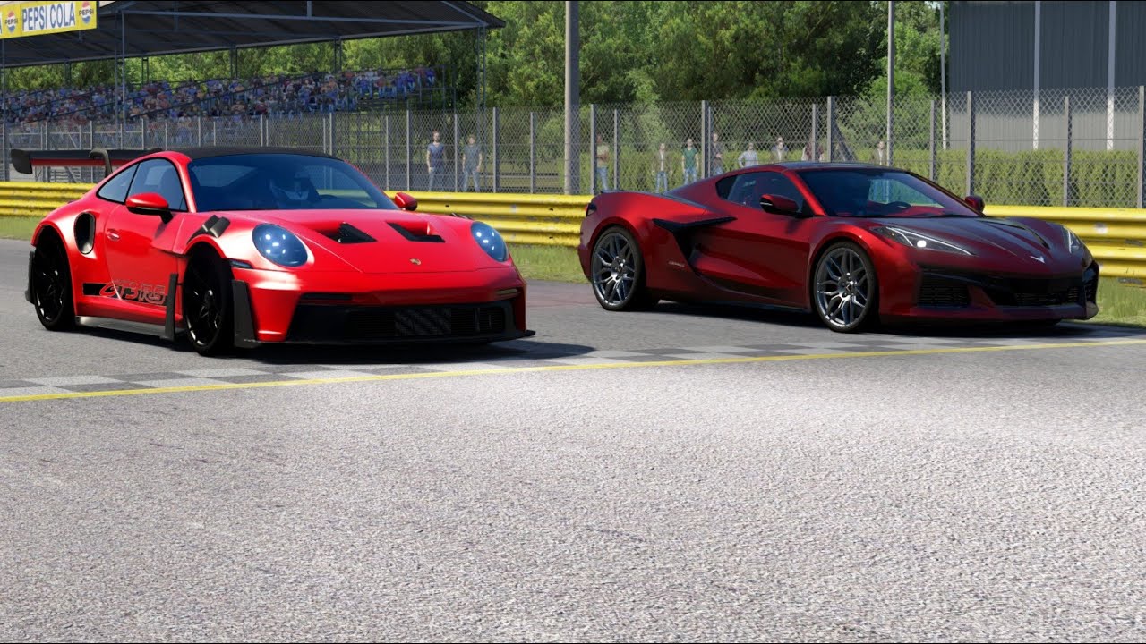 Porsche 911 GT3 RS (992) 2023 vs Chevrolet Corvette C8 Z06 3LZ Coupe ...