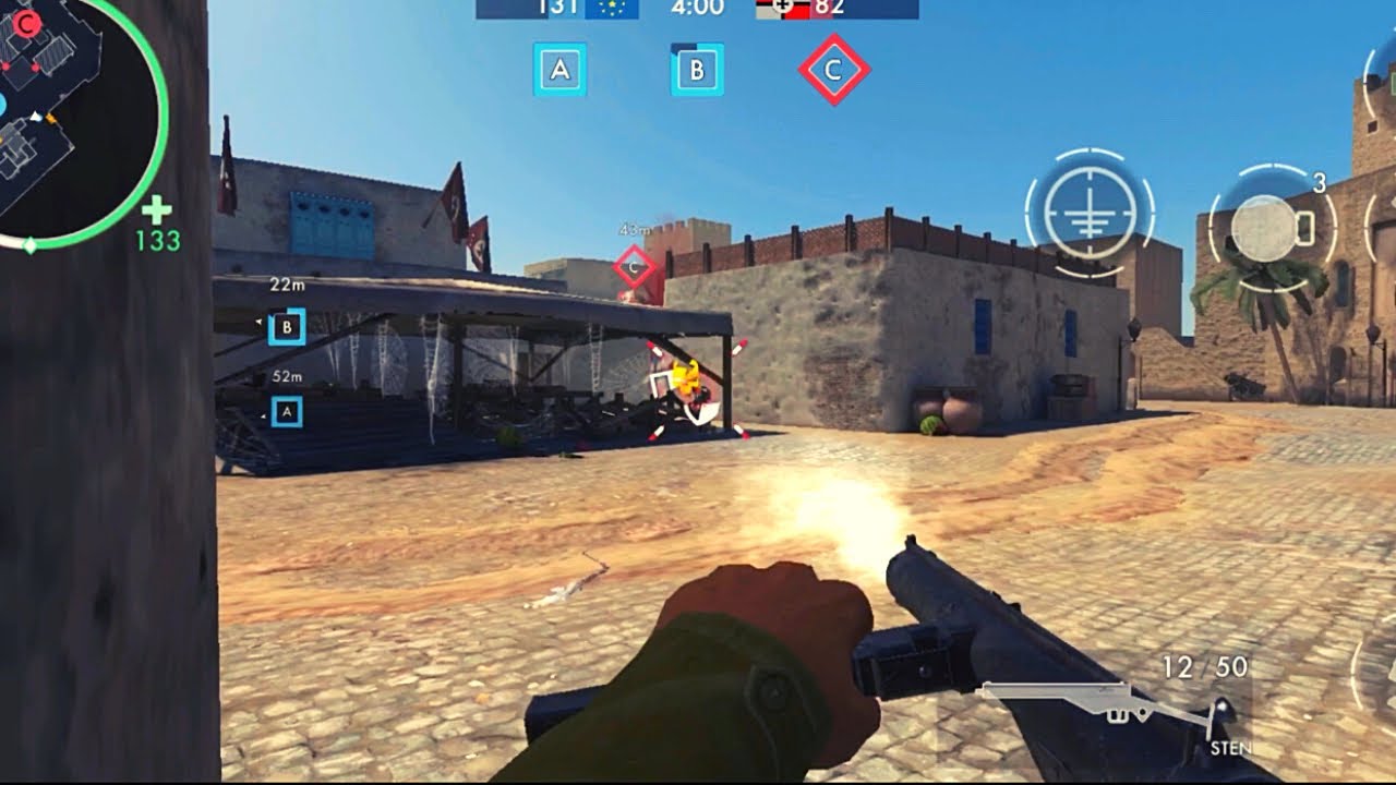 Tunisia Capture Points World War Heroes: WW2 FPS PVP - YouTube