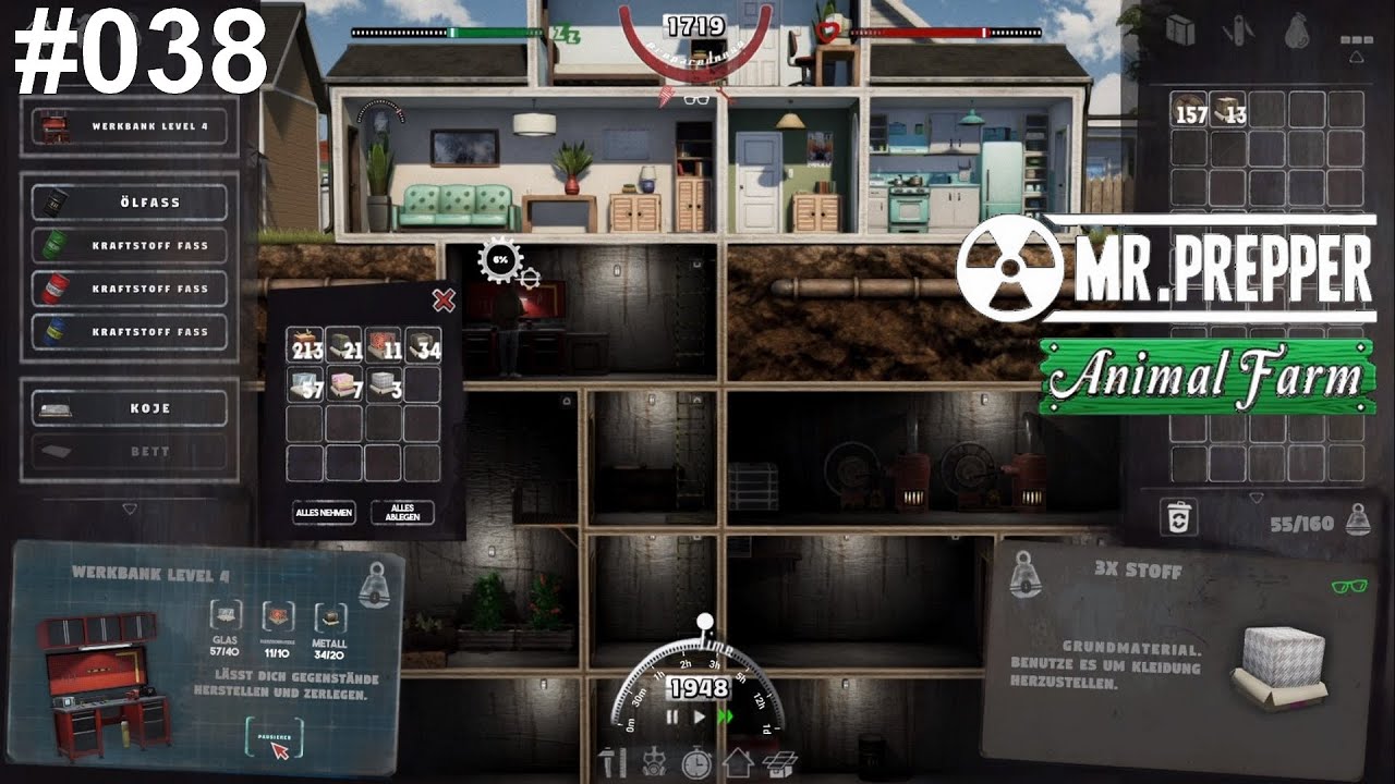 Mr. Prepper - DLC Animal Farm #038 - Endlich Werkbank Level 4 - YouTube