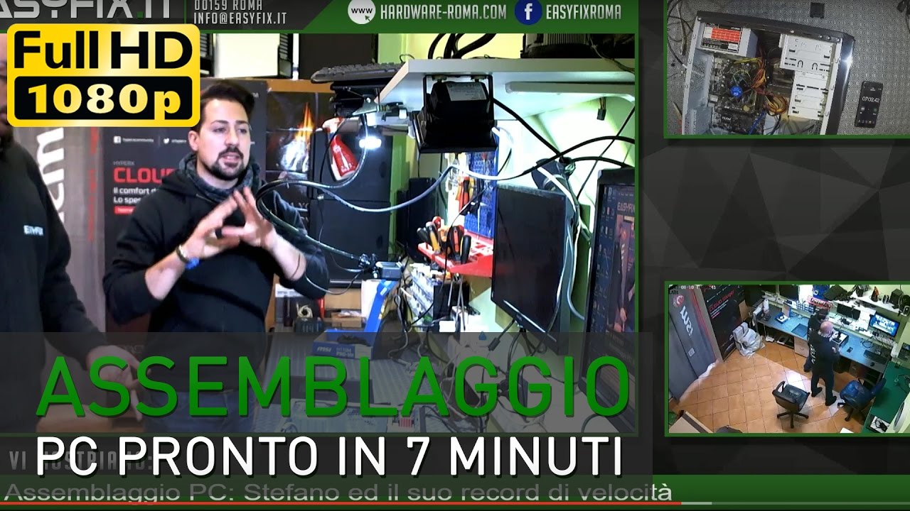 Assemblaggio pc rapido (meno di 7 minuti!) - YouTube