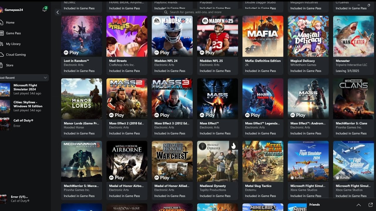 Pc Gamepass Ultimate All Games February2025 - YouTube