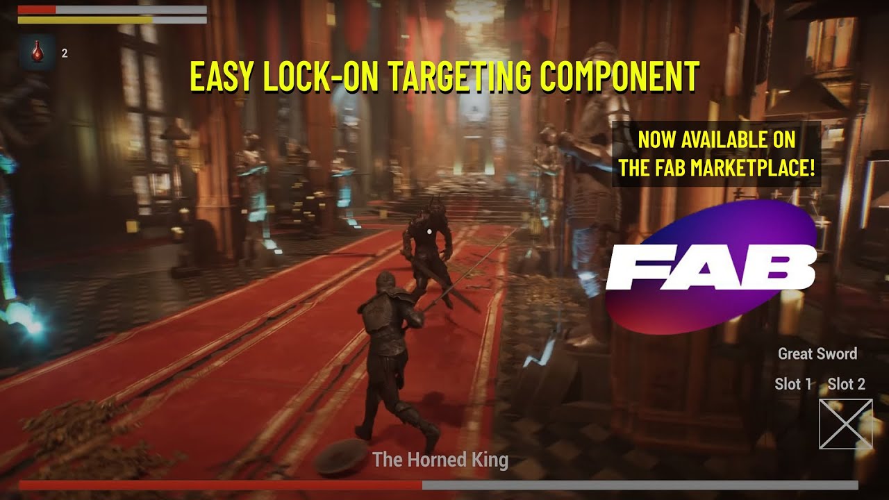 Easy Lock-On Targeting Component Demo - YouTube