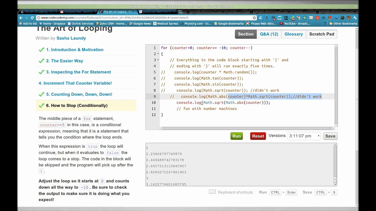 Codecademy Number Machines And Using Javascript To Create And Solve Math Problems Youtube 5540