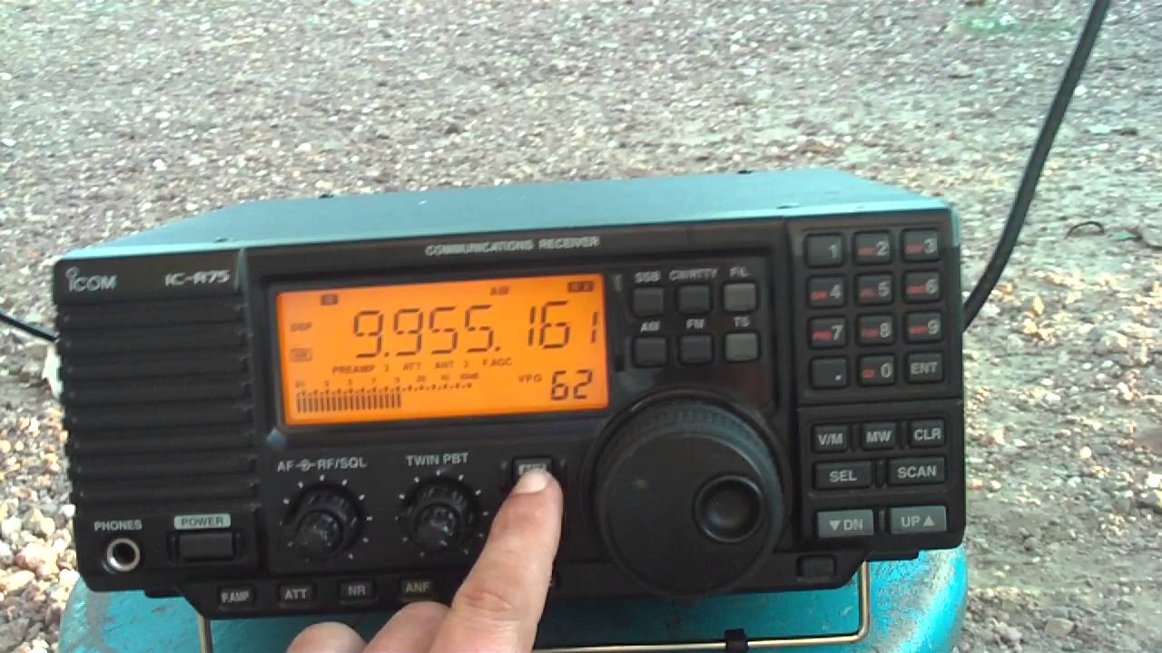Icom IC-R75 - Demostração Basica - Basic Demostration - YouTube