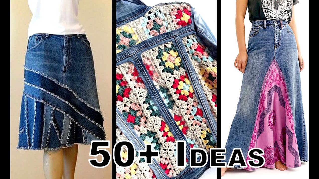 50+ Ideas to Upcycle Your Jeans into a Masterpiece - YouTube