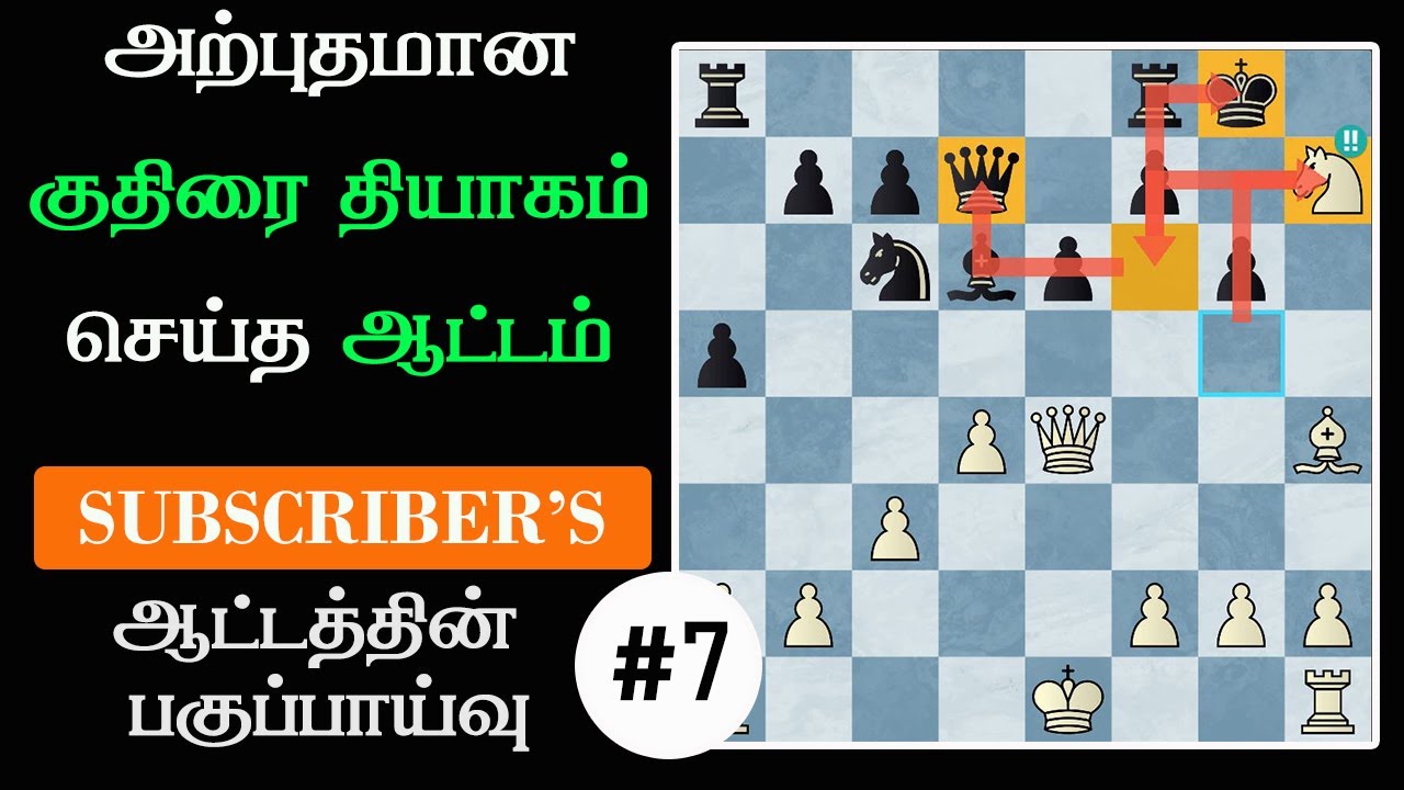 7th Weekly Rapid, Subscribers Game Analysis, Tamil chess channel, chess ...