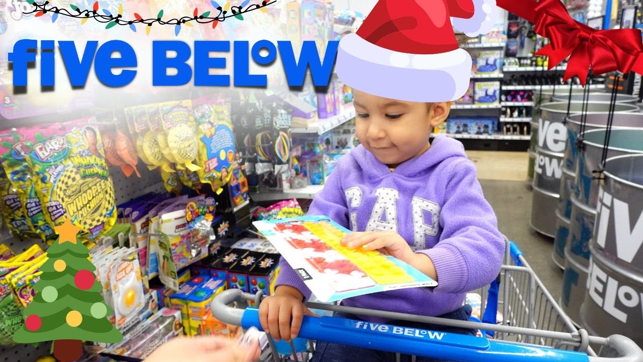 De Compras Navideñas en Five Below con Baby K - YouTube