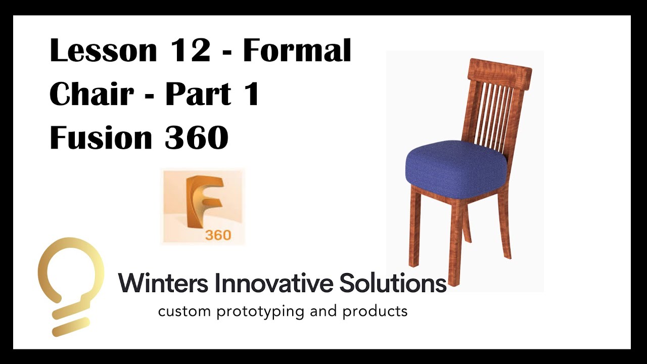 Lesson 12 - Part 1 - Create a cushion for a formal chair using Fusion ...