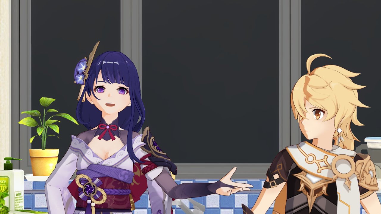 When Raiden Shogun does kitchen works | Genshin Impact - YouTube