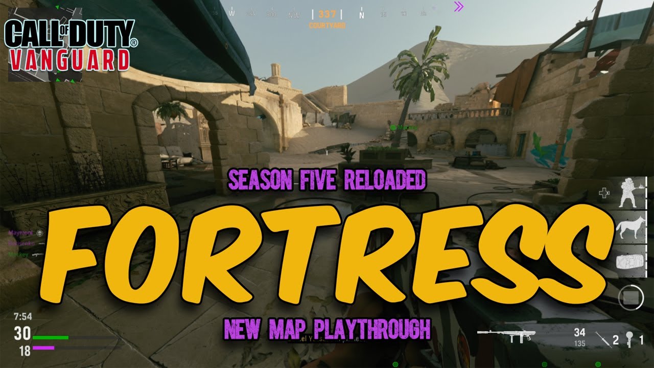 COD Vanguard Season 5 Reloaded: Fortress Map with the new BP50 ...