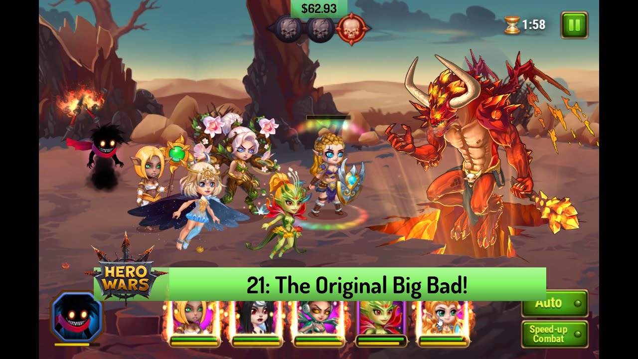 Let's Play Hero Wars 21: Blazing Heart, Archdemon, and the Furnace of ...
