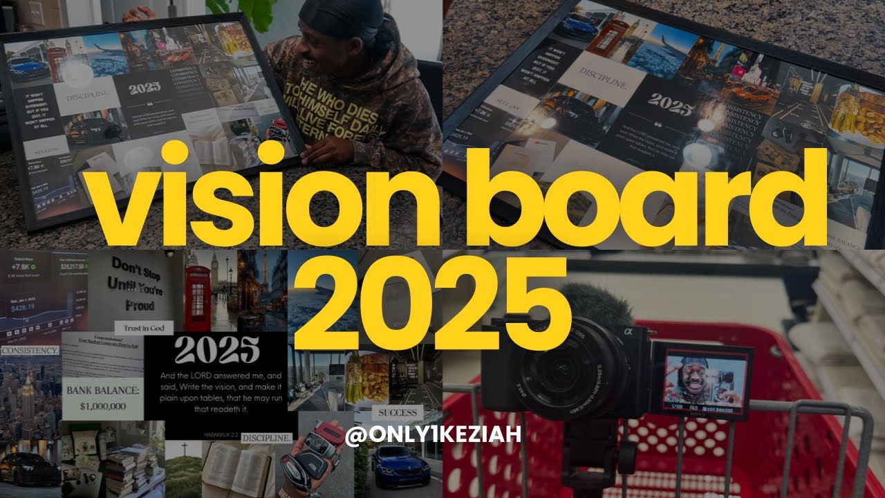 CREATING MY 2025 VISION BOARD + TARGET SHOPPING VLOG - YouTube