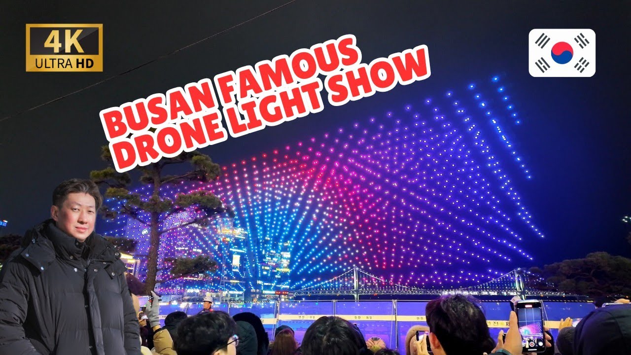 MUST SEE • Busan Gwangalli Beach M Drone Light Show • Full Attraction ...