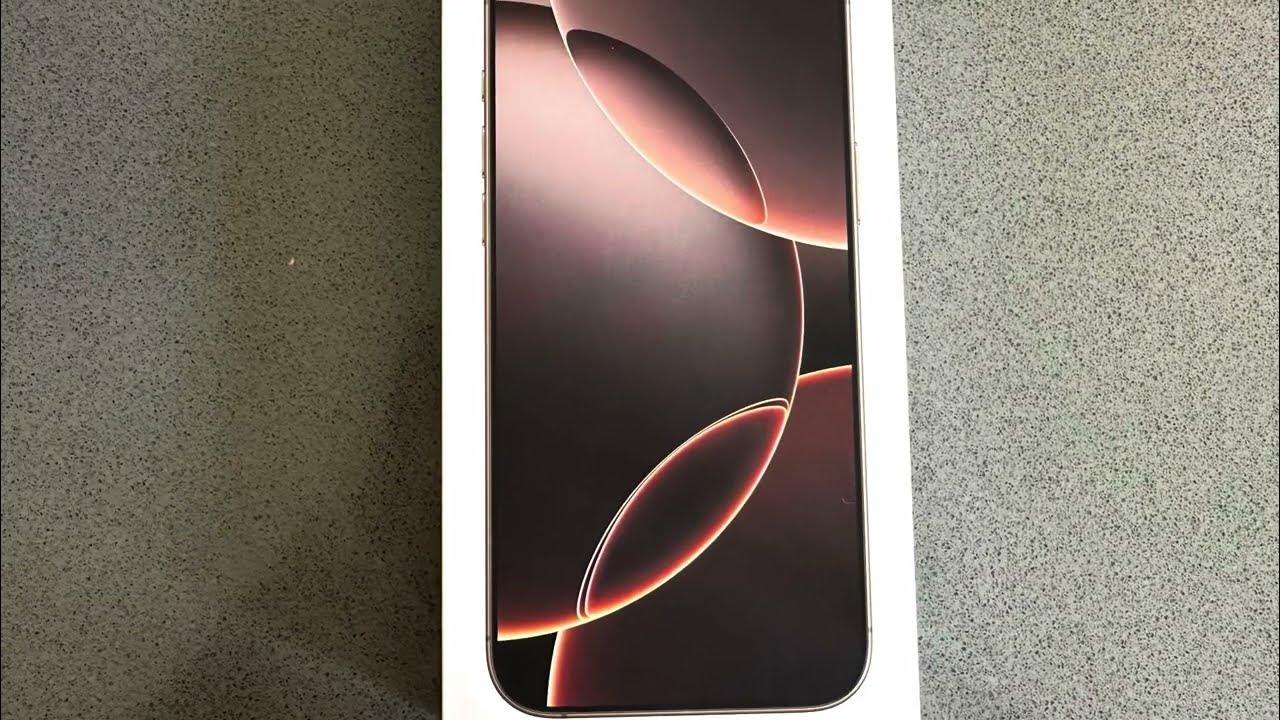 Unboxing Iphone 16 Pro Max Desert Titanium - YouTube