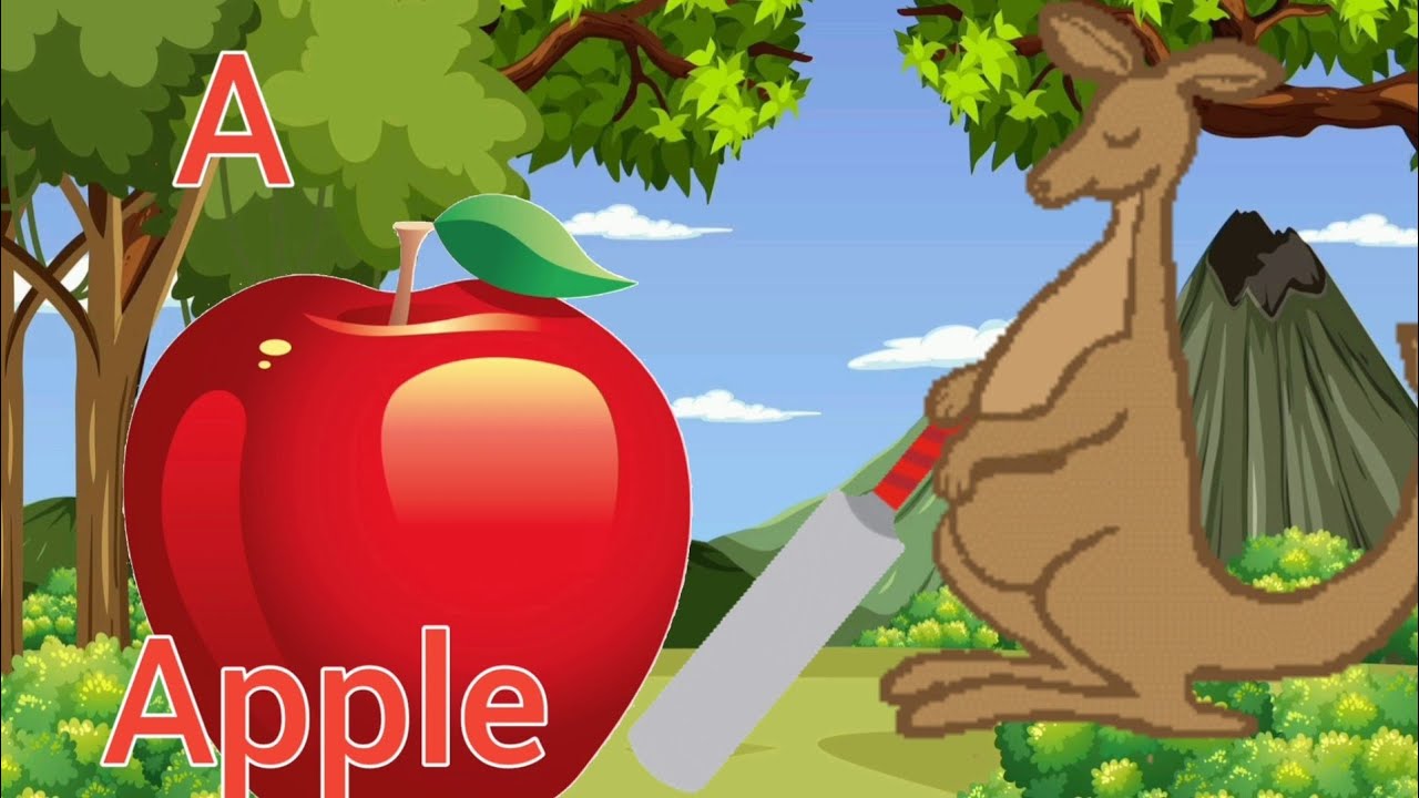 Let's Learn A for Apple, B for Bat||Kids learning video|| - YouTube