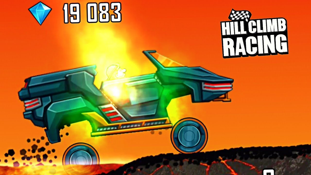 Hill climb racing - Mutant in volcano|gamplay #101|peak man 😄 - YouTube