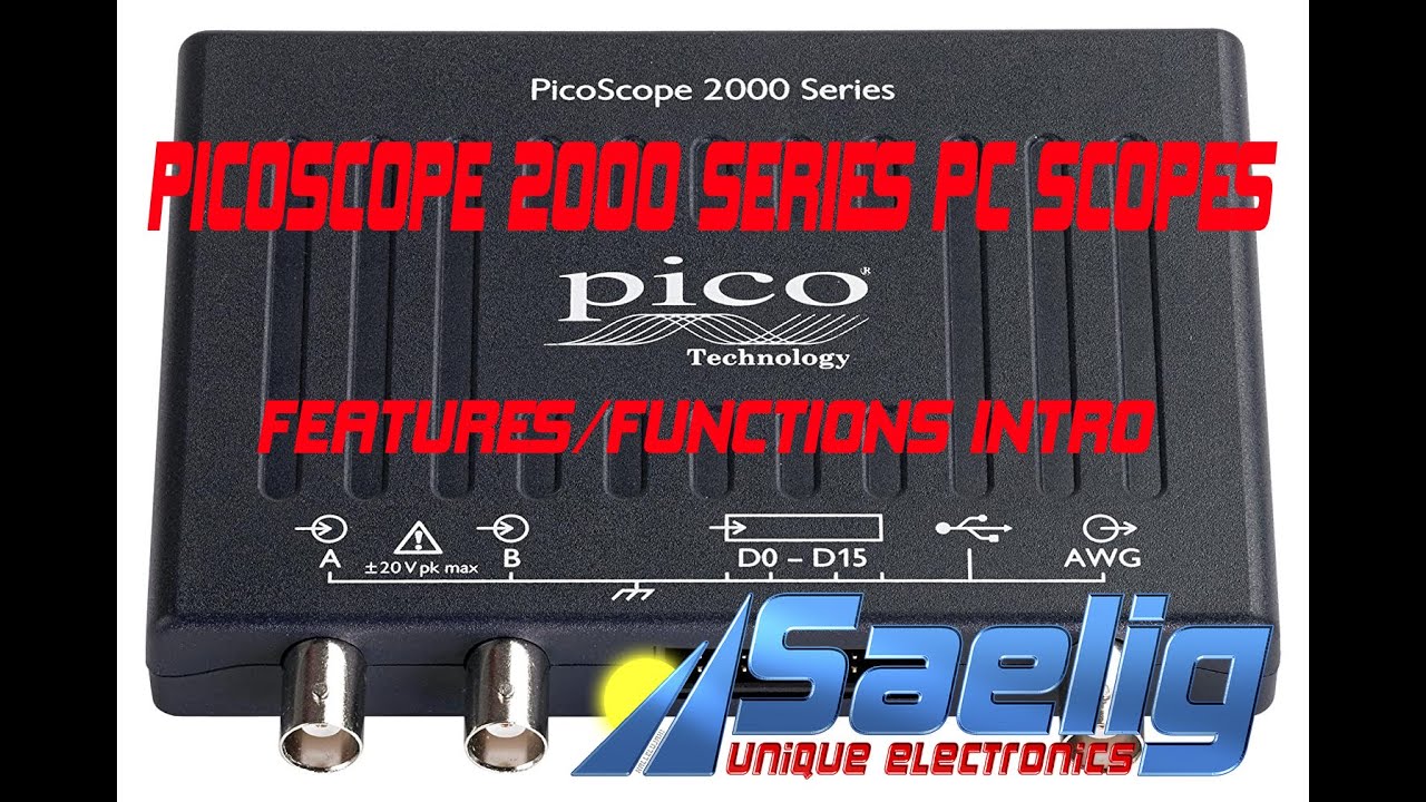 PicoScope 2000 Series PC-based Oscilloscopes from Saelig - YouTube