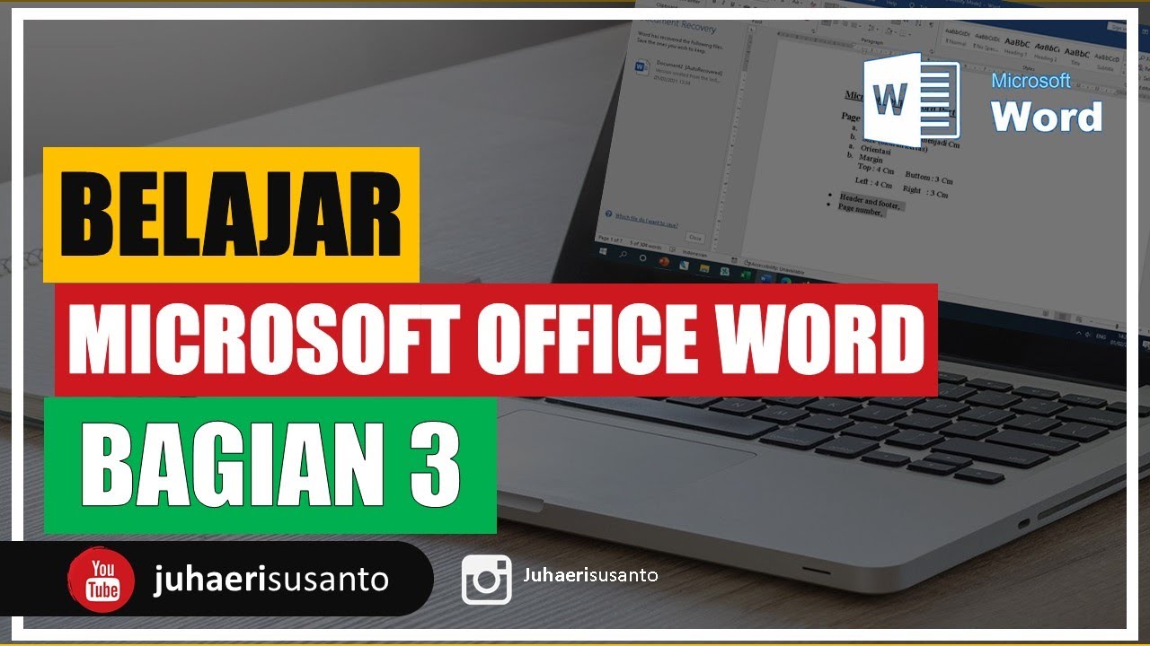 Belajar Microsoft Word Bagian 3 - YouTube