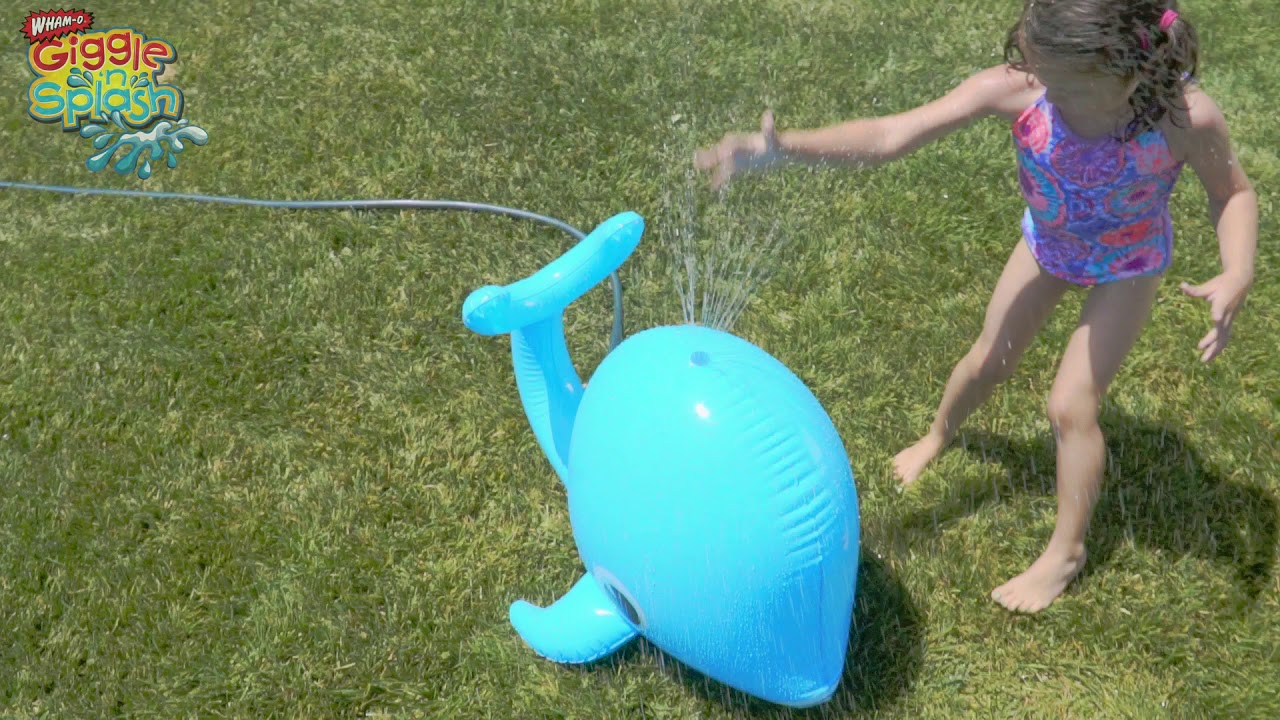 Wham-O Giggle 'N Splash Animal Sprinkler Whale - YouTube