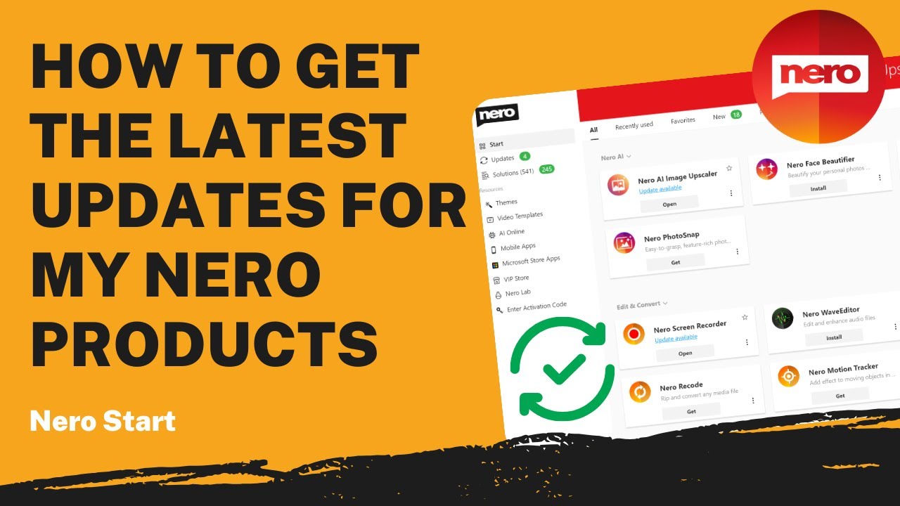 How to Get the Latest Updates for My Nero Products | Nero Start ...