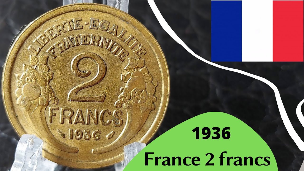 Coin France 2 francs 1936 - REPVBLIQVE FRANÇAISE - YouTube