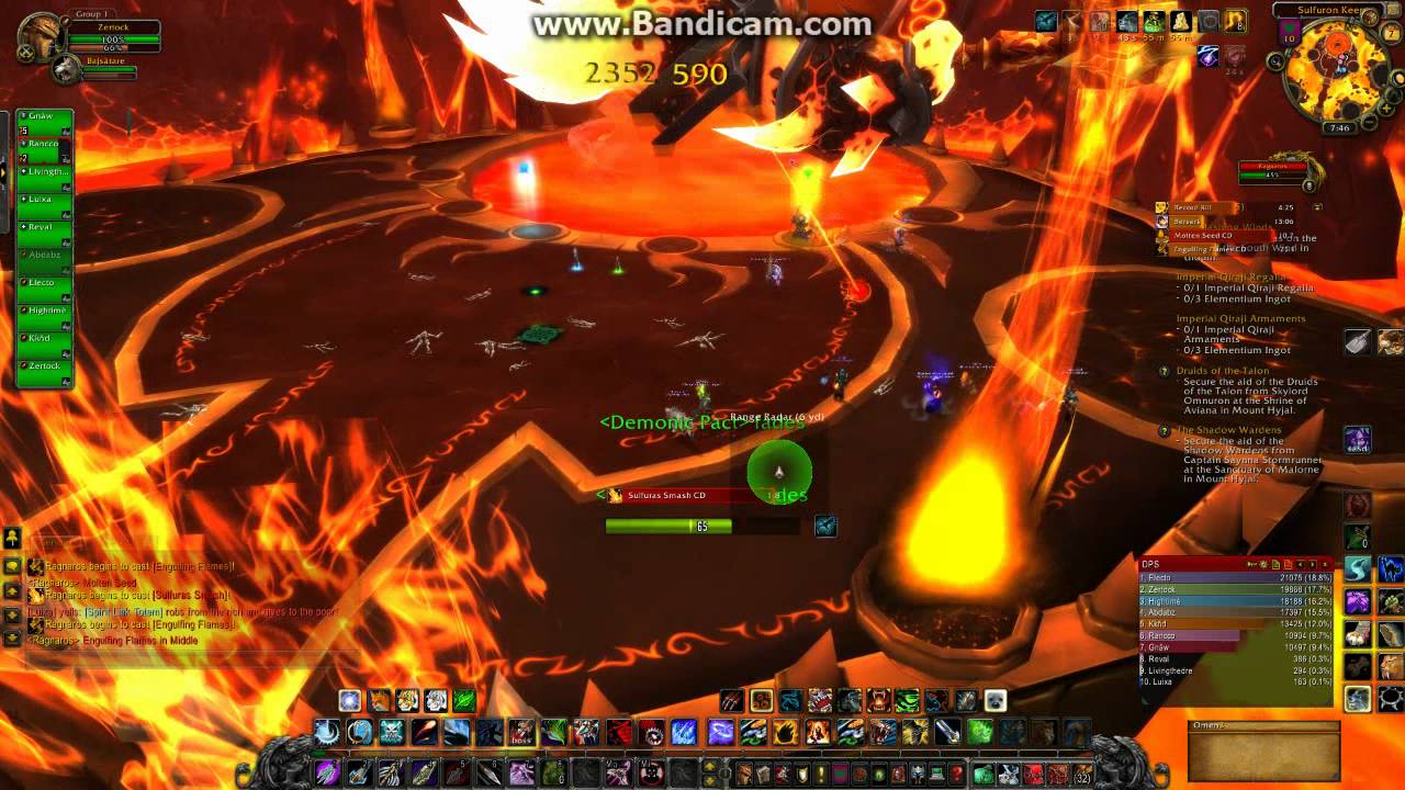 Hunter Solo Ragnaros Firelands level 85 - YouTube