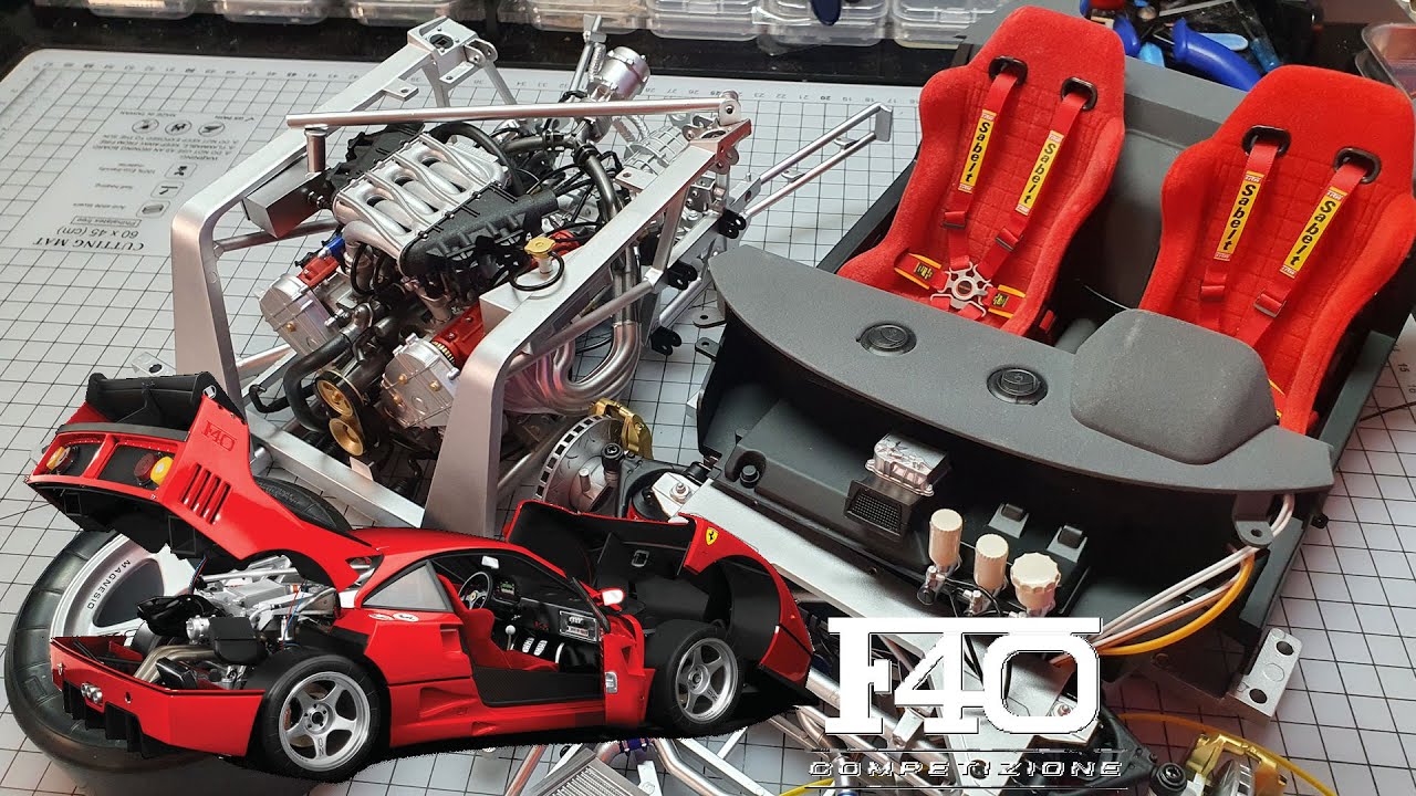 Build the Ferrari F40 Competizione - Part 53-56 - Mounting the Engine ...