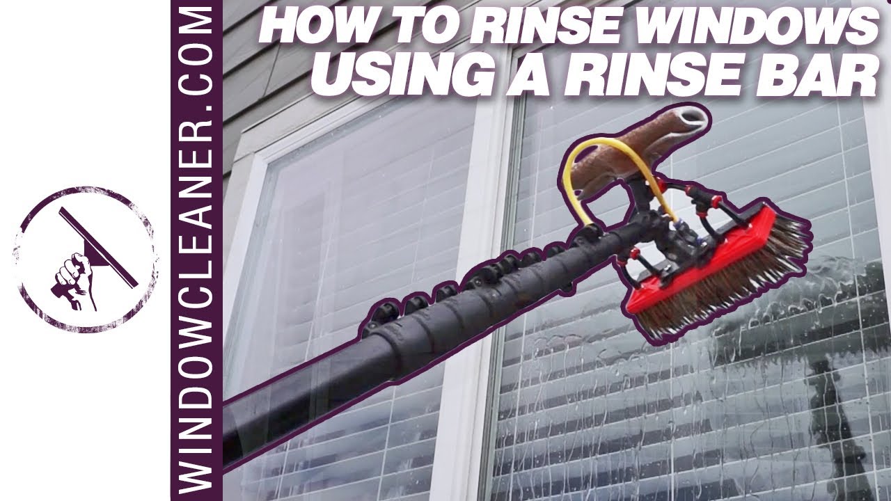How To Rinse Windows Using A Rinse Bar with SteveO - YouTube