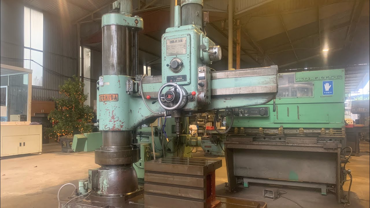 Máy khoan cần Yoshida YR5-130, M664 LH 0904567984, tks - YouTube