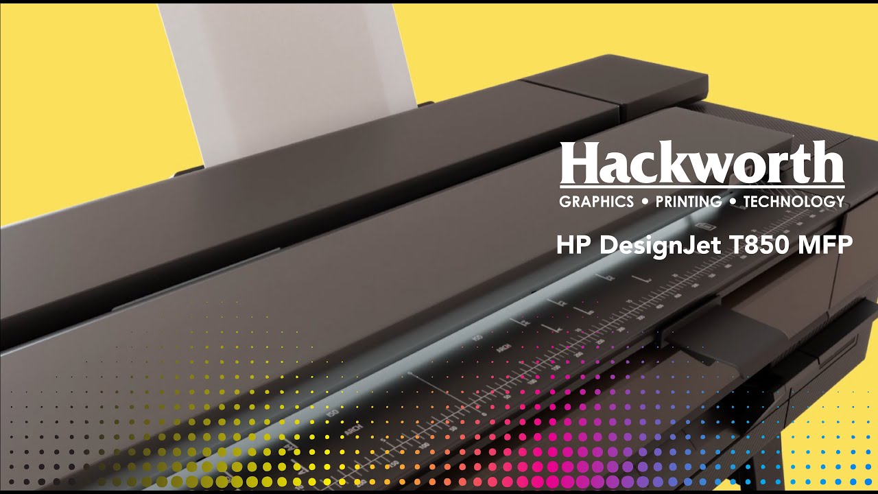 The HP DesignJet T850 MFP - YouTube