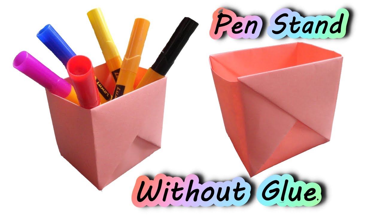 How To Make Pen Stand Without Glue Easy Origami Pen Stand Easy Pen Stand Tutorial YouTube How To Make Pen Stand Without Glue Easy Origami Pen Stand Easy Pen Stand Tutorial YouTube