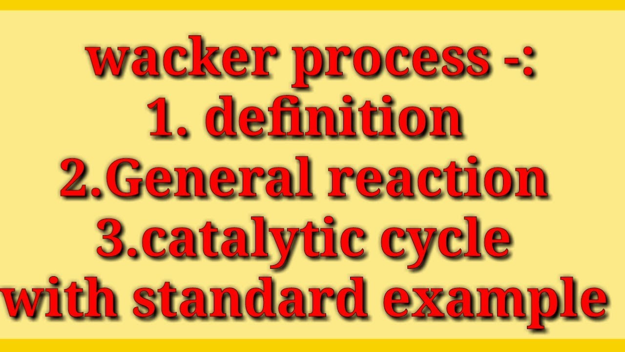 Wacker process with standard example for csir net chemical science ...