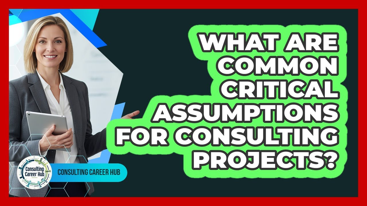 What Are Common Critical Assumptions For Consulting Projects? - YouTube