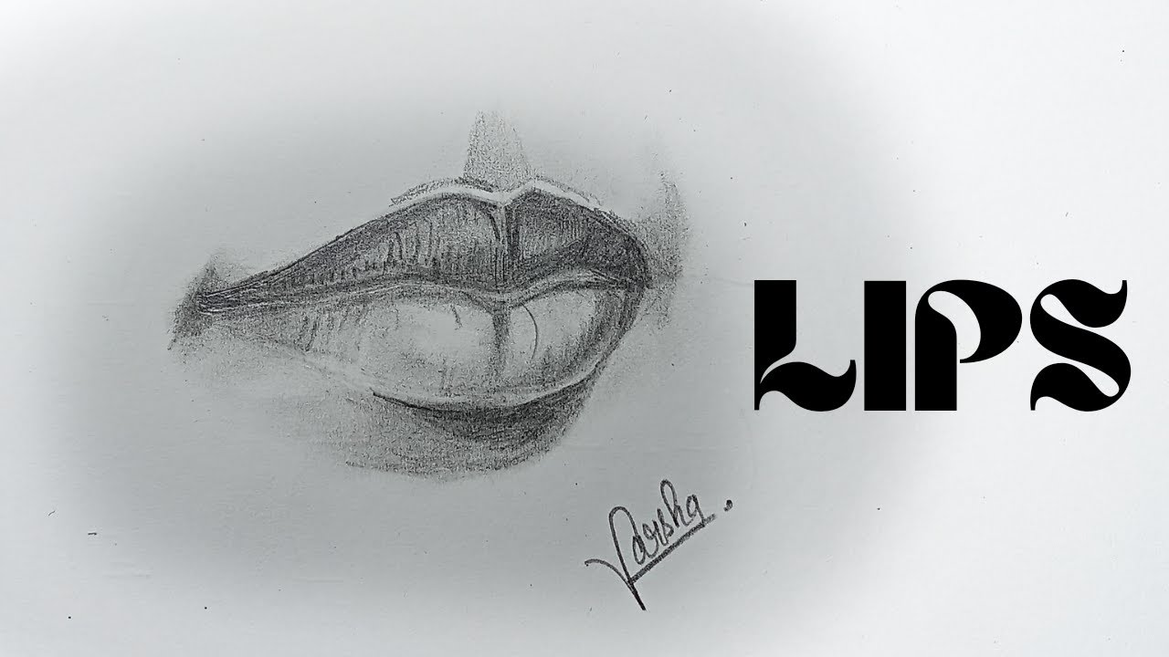 How To Draw Lips | Shade Tutorial | Happy Colours - YouTube