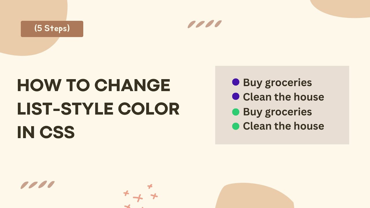 How to Change List Style Color in CSS (Simple Steps) - YouTube