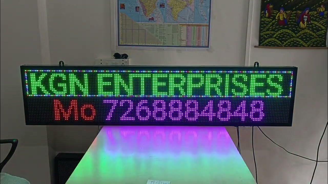 Led Scrolling Display Led Board Youtube