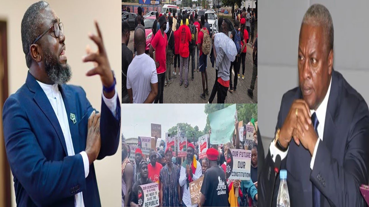 Protesters Sh0cks-So Oliver Works For Mahama; So He F00led Us - YouTube