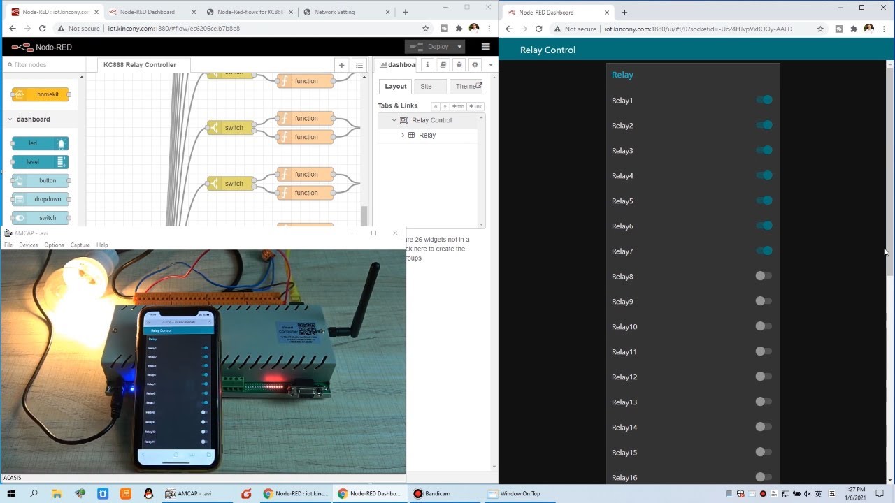 【Create Own IoT Server#06】relay board link to own server speed faster ...