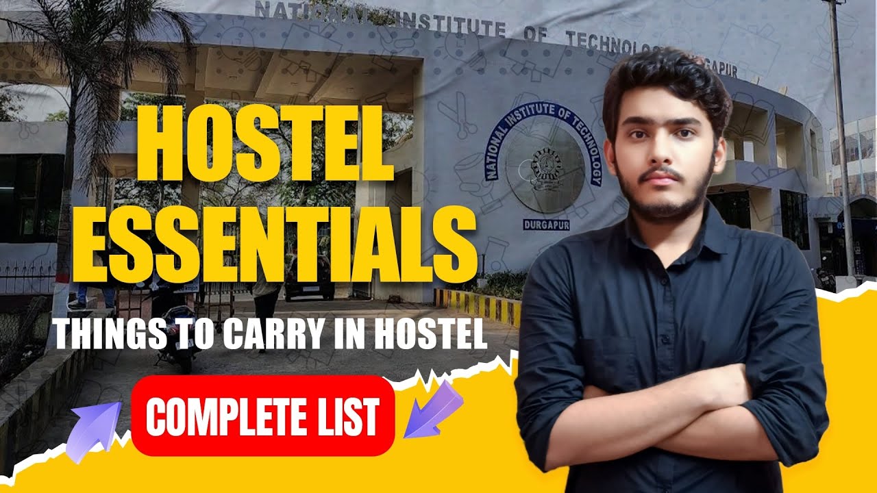 Hostel Essentials COMPLETE LIST📑 | Things to Carry in Hostel | B.Tech ...