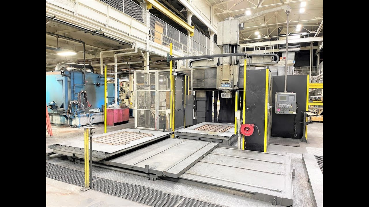 OKUMA MCM-20B Bridge Mill - YouTube