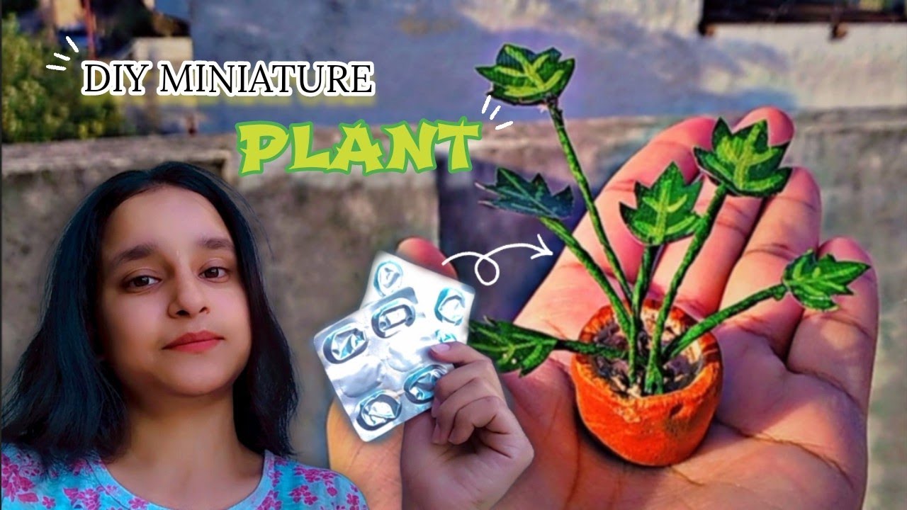 DIY Craft From WASTE 😱|| Diy Miniature Plant 🪴 || Fake Plant Making ...