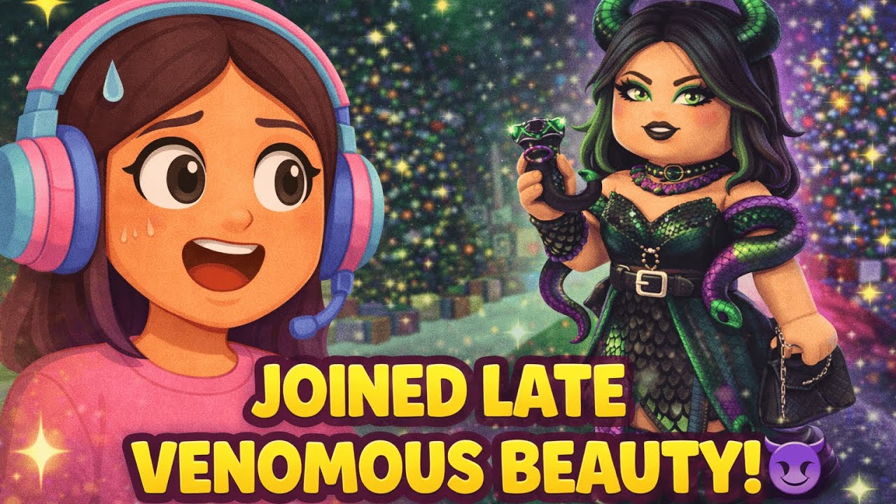 I Joined TOO Late 😱 | Venomous Beauty Theme | Dress to Impress - YouTube
