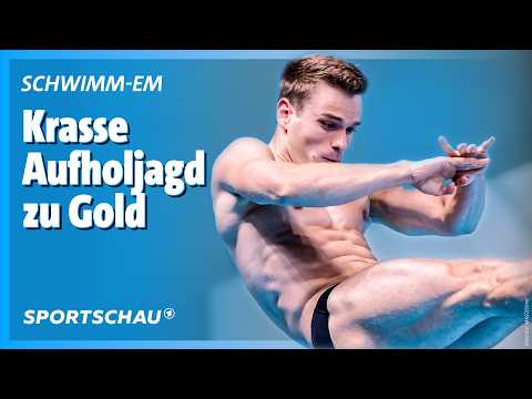 Deutsche Wasserspringer feiern Erfolge bei der EM | Highlights | Sportschau