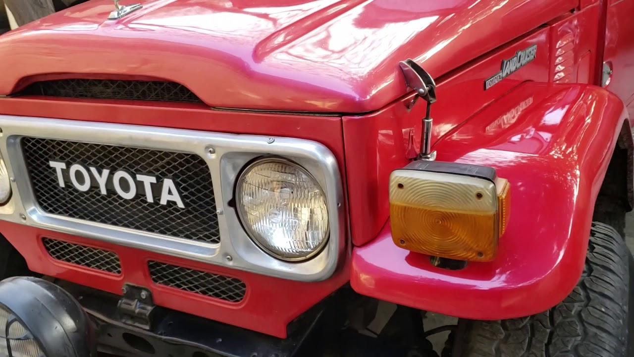 Toyota land cruiser Fj40 Army auction - YouTube