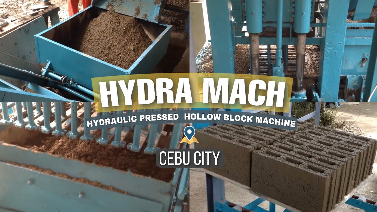 Hydraulic Pressed Blocks Cebu Philippines - Part 2 - YouTube