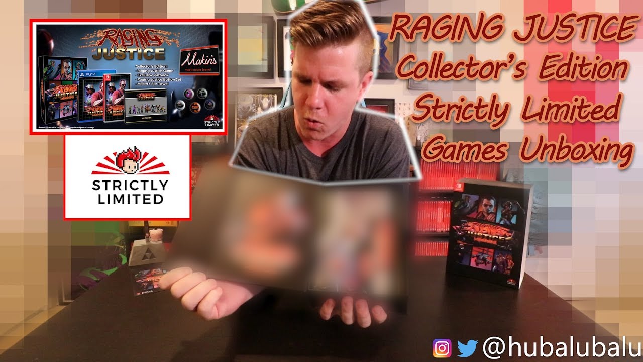 RAGING JUSTICE Collector's Edition - #4 Strictly Limited Games Nintendo Switch Unboxing - YouTube